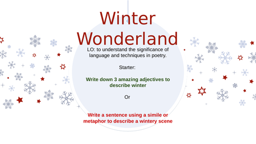 Winter Wonderland | Teaching Resources