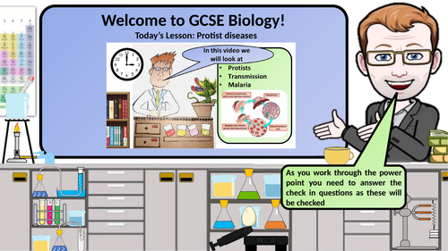 KS4 AQA GCSE Biology (Science) Protist Disease Lesson & Activities ...