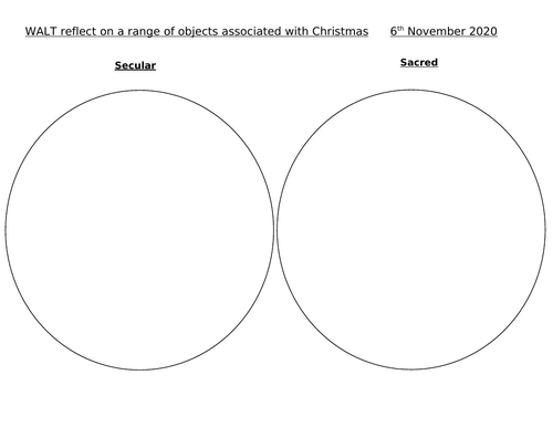 Year 1/2/3 Sacred and Secular Christmas | Teaching Resources