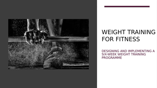 CIE IGCSE PE Weight Training for Fitness Pack | Teaching Resources