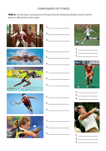 Components of Fitness | Teaching Resources