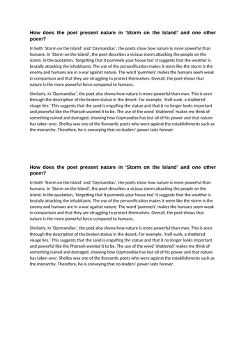 Writing a Poetry Comparison Lesson: Human Power | Teaching Resources