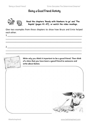 Being a Good Friend - Comprehension & Self reflective activity ...