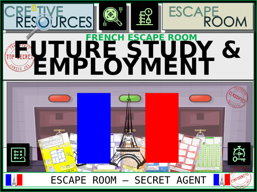 Future Study Employment - French Escape Room | Teaching Resources