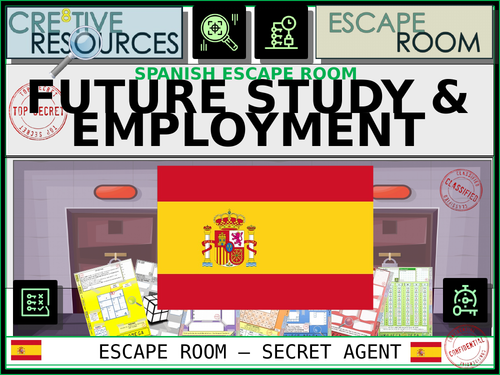 Spanish Escape Room - Study Employment | Teaching Resources