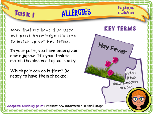 Allergies + Anaphylaxis | Teaching Resources