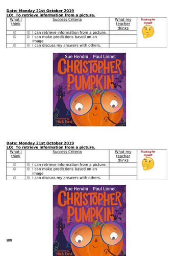 Christopher Pumpkin 2 Week English Unit | Teaching Resources