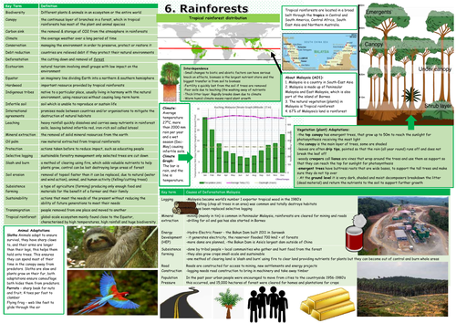18 Knowledge Organisers AQA 1-9 GCSE Geography All Topics for Secondary BUNDLE | Teaching Resources
