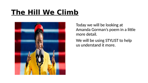 The Hill We Climb by Amanda Gorman | Teaching Resources