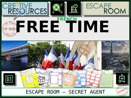 Free Time - French Escape Room | Teaching Resources