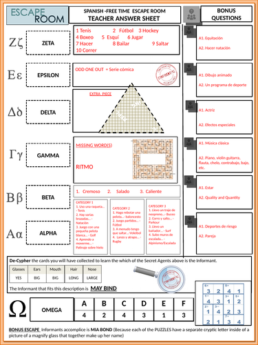 Spanish GCSE - Free Time | Teaching Resources