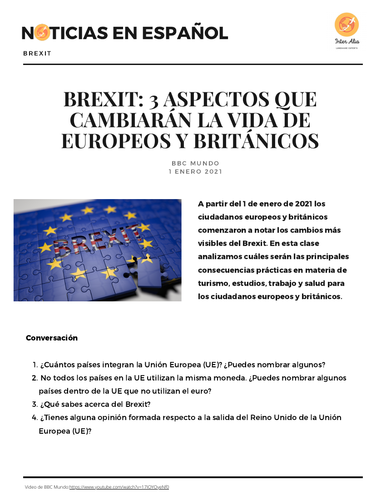 Noticias en español - Brexit - B1/ B2 / C1 / C2 (DELE) (news in Spanish ...