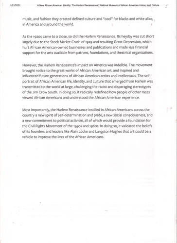 Harlem Renaissance | Teaching Resources