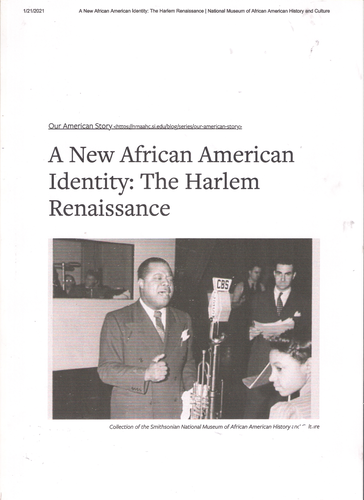 Harlem Renaissance | Teaching Resources