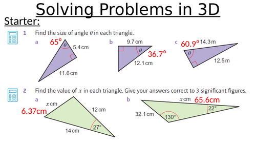 Chapter 13 Trigonometry Lesson PowerPoint Bundle Pearson Textbook ...