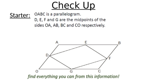 Chapter 18 Vectors Lesson PowerPoint Bundle Pearson Textbook Edexcel ...