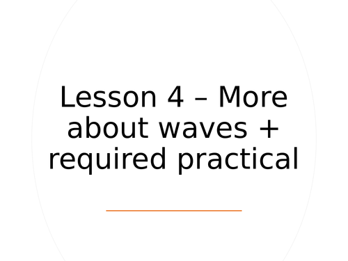AQA GCSE Physics (9-1) - P12 Wave properties ALL LESSONS | Teaching ...