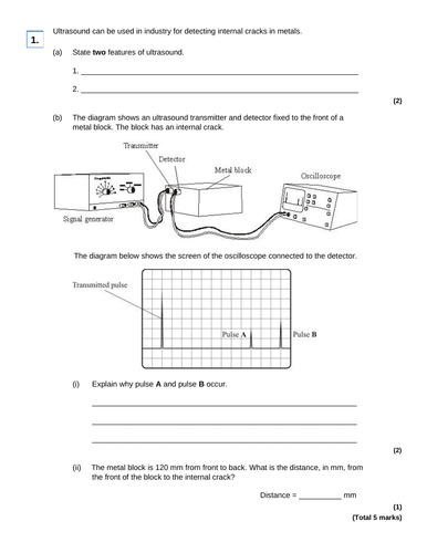 AQA GCSE Physics (9-1) - P12.6 The uses of ultrasound FULL LESSON ...