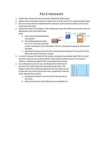 AQA GCSE Physics (9-1) - P12.6 The uses of ultrasound FULL LESSON ...