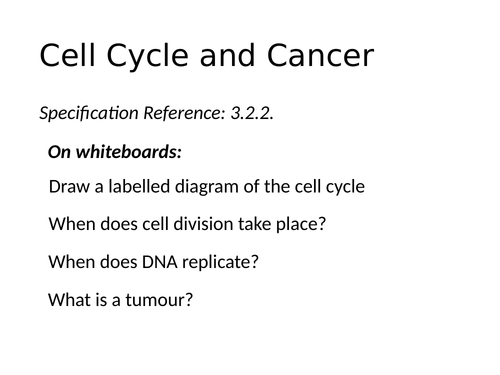 Mitosis and Cancer A Level Biology | Teaching Resources