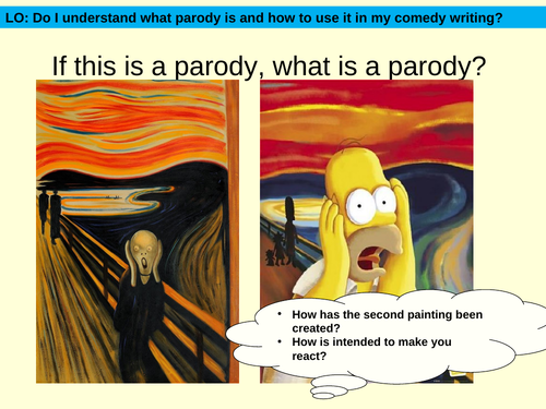 Comedy Writing for KS3/4 English | Teaching Resources