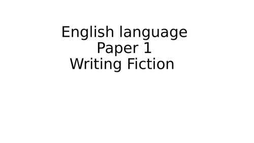 Narrative Writing for AQA GCSE Language Paper 1 : 13 Lessons | Teaching ...