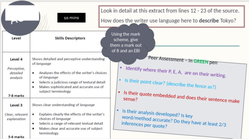AQA Language Paper 1 Section A | Teaching Resources