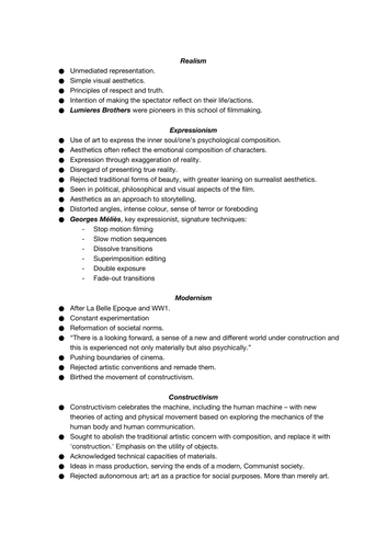 Film Studies A-Level Revision Bundle (WJEC/Eduqas - 20% off) | Teaching ...