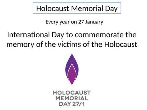 Holocaust Assembly | Teaching Resources