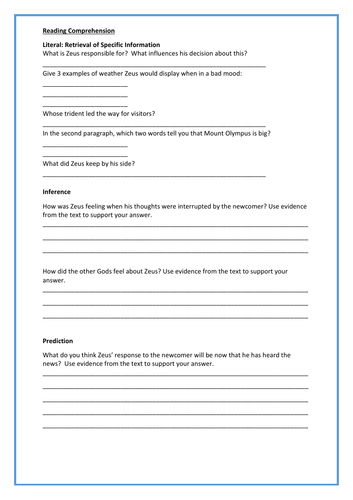 High Quality Texts with Vocabulary and Reading Comprehension Tasks ...