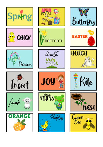 Spring Alphabet Cards | Teaching Resources