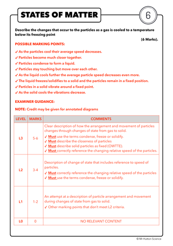 2.1 States of Matter, AQA Chemistry | Teaching Resources