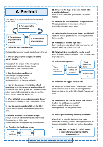 Perfect Planet - Oceans | Teaching Resources