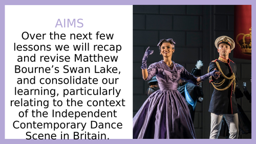 Matthew Bourne and 2 Works Analysis (A-Level Dance Independent ...