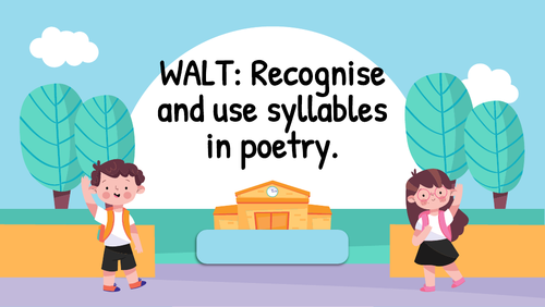 What is a syllable? - Poetry and Limericks - LKS2 | Teaching Resources