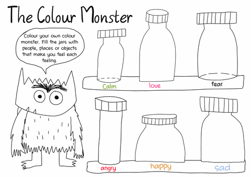 The Colour Monster Feelings Activity | Teaching Resources