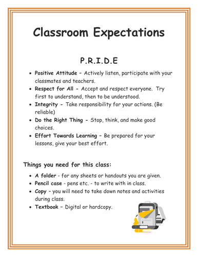 Free Classroom Expectations Poster | Teaching Resources