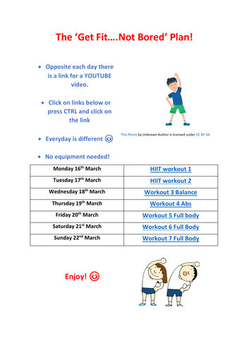 PE distance learning resource | Teaching Resources