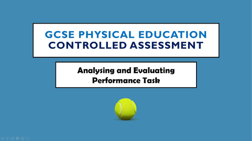 GCSE PE OCR Analysing and Evaluating Performance (Coursework ...