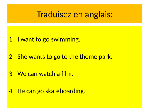 Modal verbs - vouloir and pouvoir | Teaching Resources