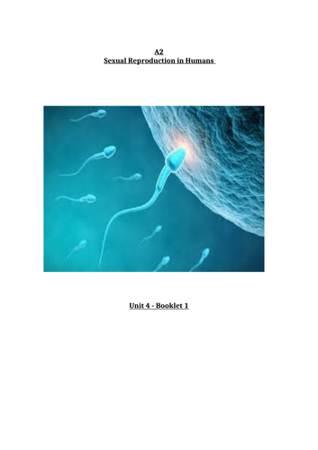 WJEC A2 Sexual reproduction in humans | Teaching Resources