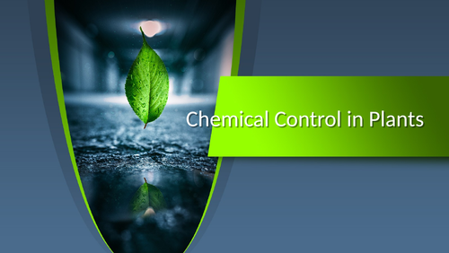 Chemical Control in Plants Edexcel B | Teaching Resources