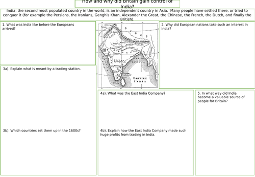 AQA 9-1 The British Empire in India (Migration L25) | Teaching Resources