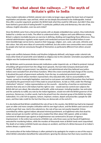 AQA 9-1 The British Empire in India (Migration L25) | Teaching Resources