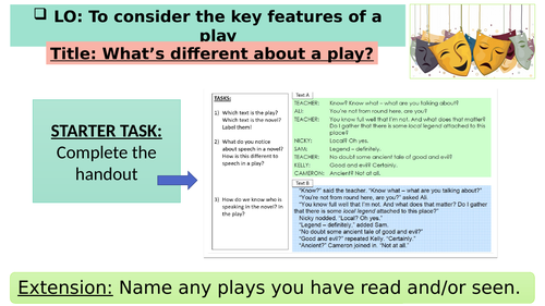 The key features of a Play KS3 lesson | Teaching Resources