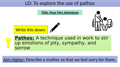 Blood Brothers - Pathos & Mrs Johnstone | Teaching Resources