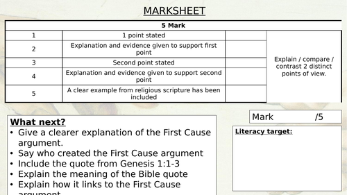 The First Cause Argument - AQA Religious Studies - Cosmological ...