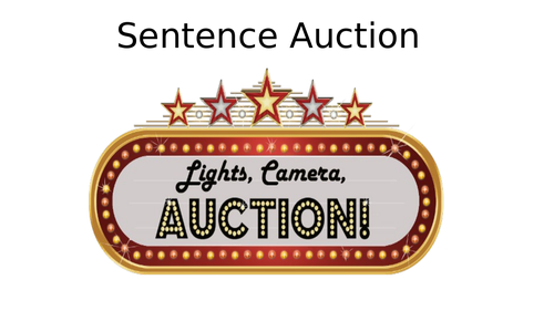 Studio GCSE French Module 2 Sentence Auction | Teaching Resources