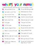Spell Your Name PE Challenge | Teaching Resources
