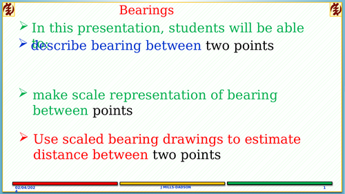 Bearings - Lesson 2 | Teaching Resources